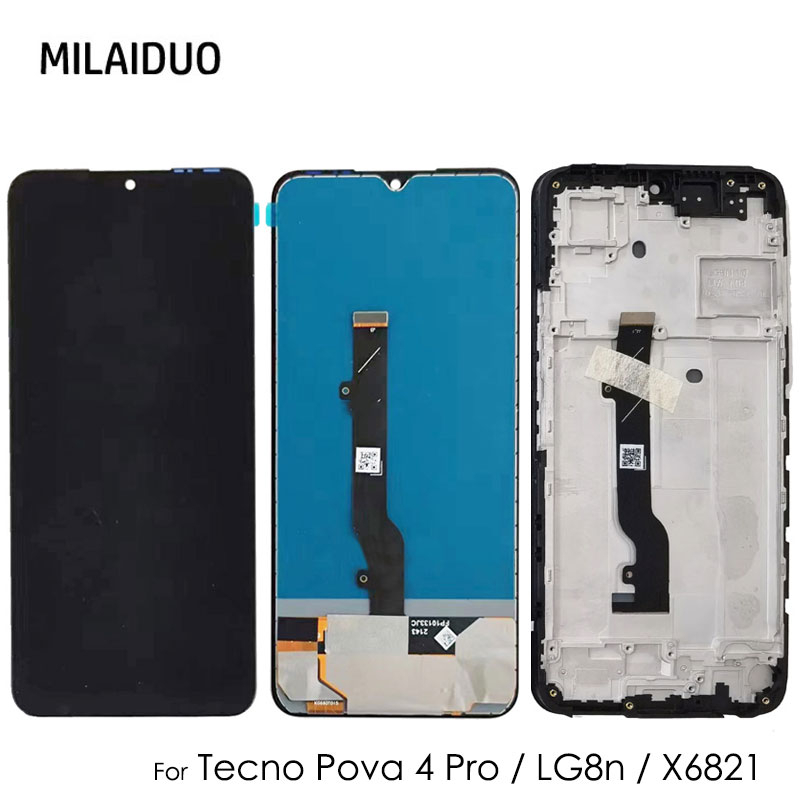 TFT 6.66 Inch For Tecno Pova 4 Pro LG8n / X6821 LCD Display Touch ...