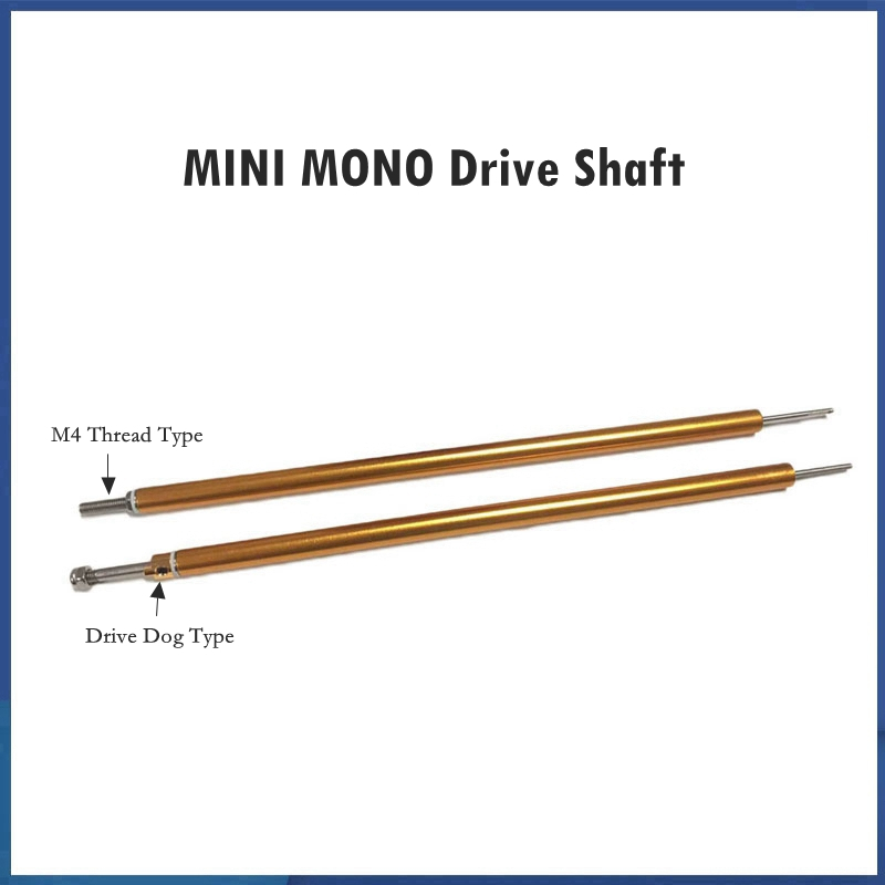 RC Boat Drive Shaft Kit 2mm To 4mm Hard Shaft MINI MONO Gold Ultra ...