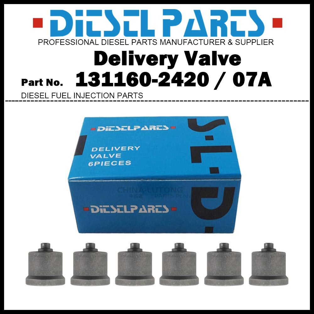 6Pcs Injection Pump Pressure Valve Delivery Valve 07A 131160-2420 ...