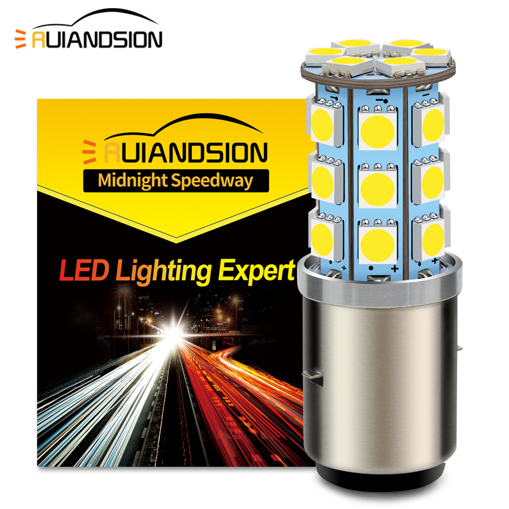 1pc Ruiandsion 6V 12V Motorcycle Headlight BA20D P15D H6M LED Bulb ...