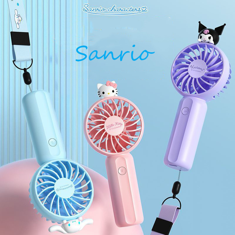 Sanrio Kuromi Cinnamoroll My Melody Small Fan Kawaii Cute Summer Anime ...
