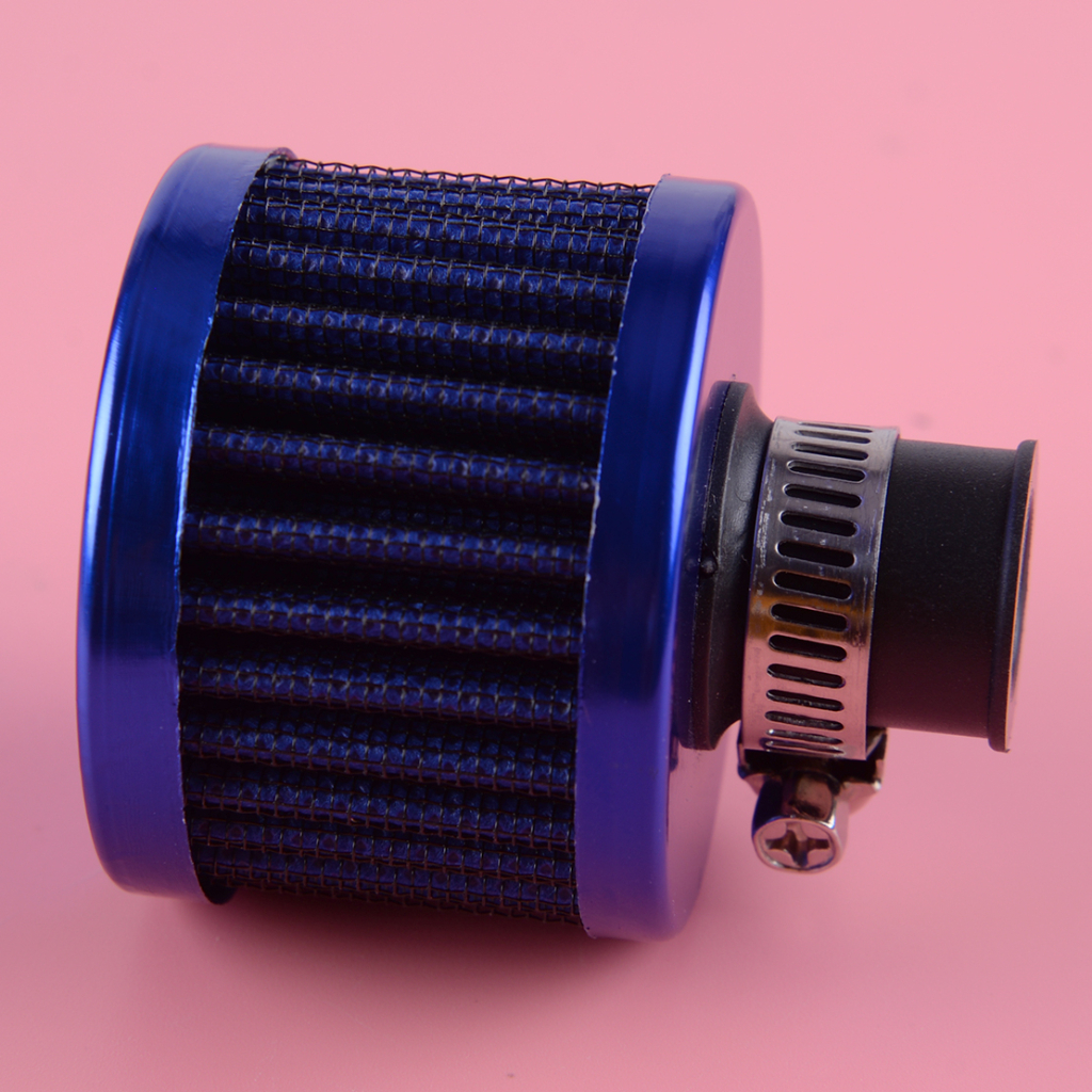 12mm Blue Racing Car Mini Cold Air Intake Filter Turbo Vent Crankcase ...