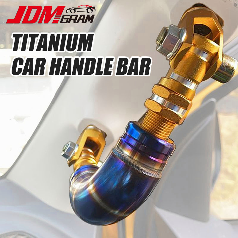 JDMGRAM Titanium Car Roof Handle Bar 1PC Universal Auto Grid Door ...