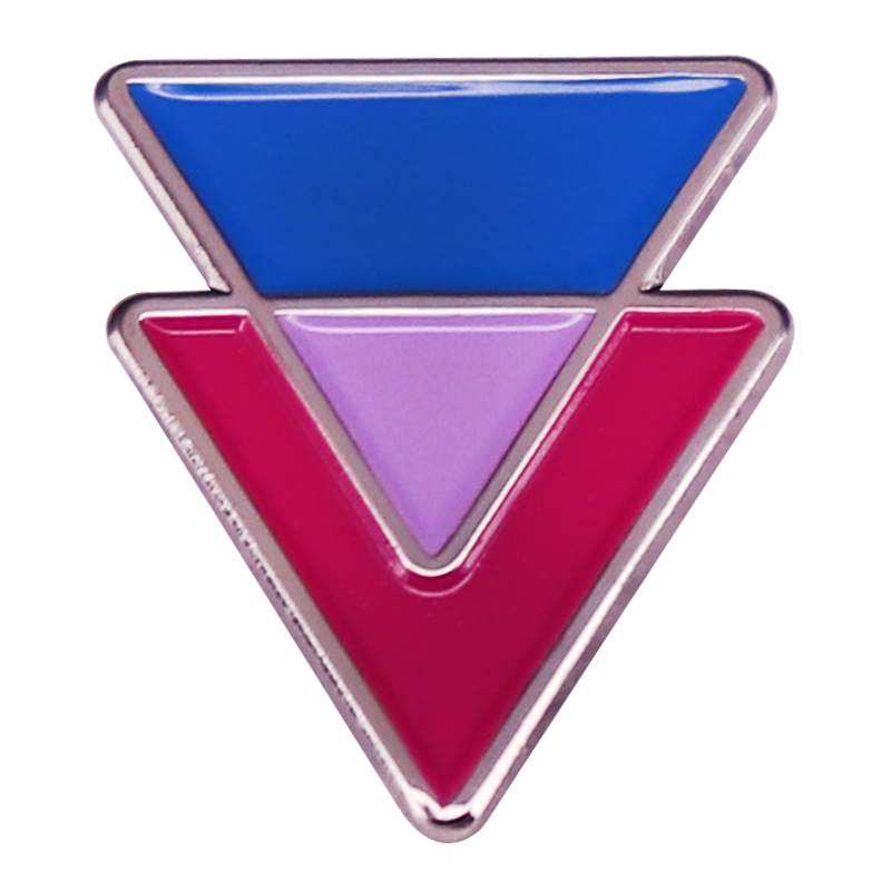 Bisexual Flag Triangles Pink Purple and Blue LGBTQ Support Pride Symbol ...