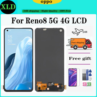 For OPPO Reno 8 4G Reno 8 5G Reno 8 Lite Reno 8T Original LCD Digital Touch Screen Display ...