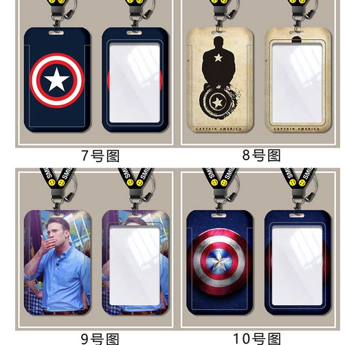 Marvel Steve Rogers ID Card Cover Students Children Campus Meal Card ...