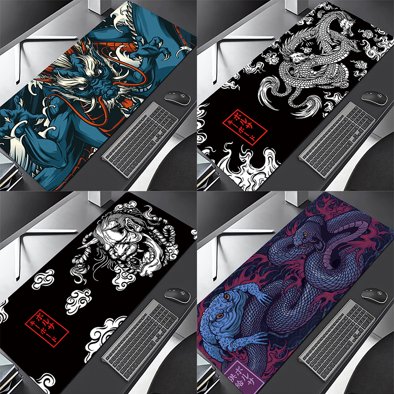 Master of The Devil Japan Mouse Pad Black and White Gaming Keyboard ...