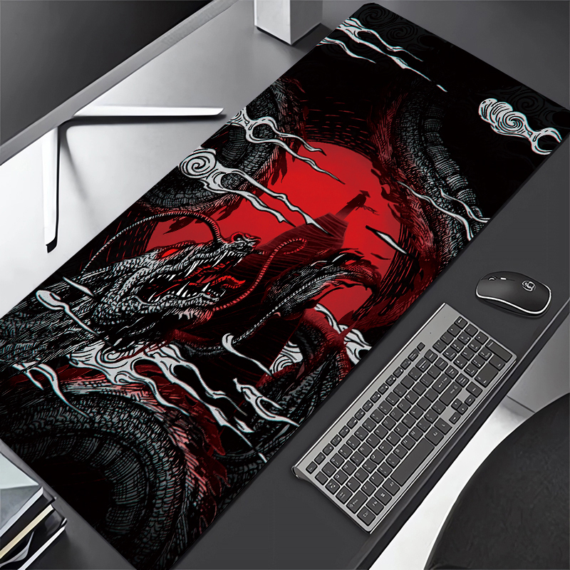 Master of The Devil Japan Mouse Pad Black and White Gaming Keyboard ...