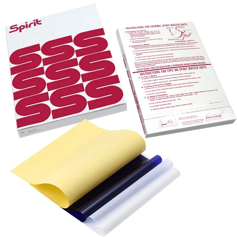 10 Sheets Tattoo Transfer Paper A4 Size Thermal Stencil Carbon Copier ...