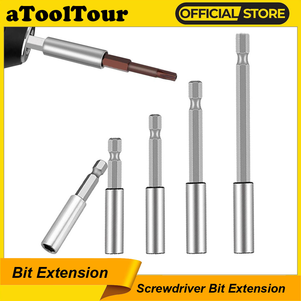 Screwdriver Bit Extension Rod 1/4 Hex Batten Head Quick Change Power ...