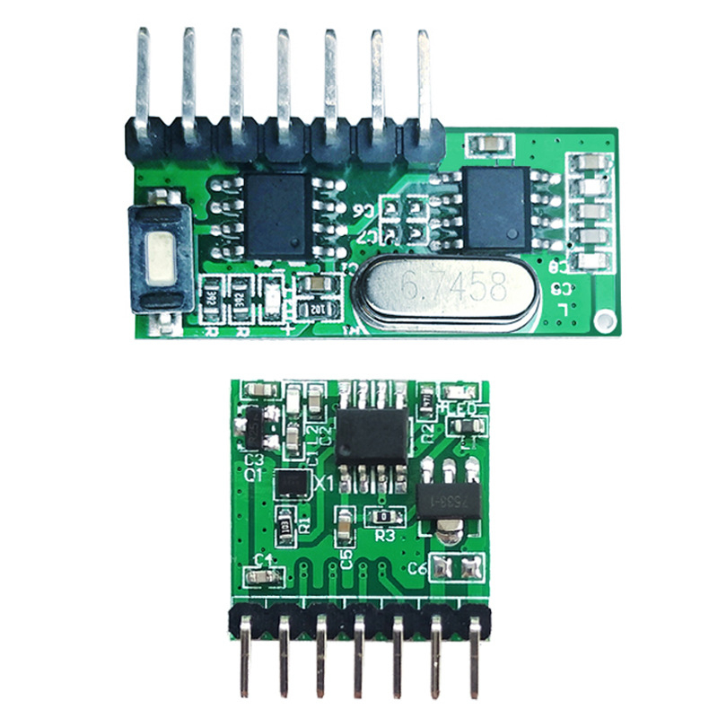 433MHZ Transmitter Module Remote Control Receiver Wireless Transceiver 4 Channel Decoding Con ...