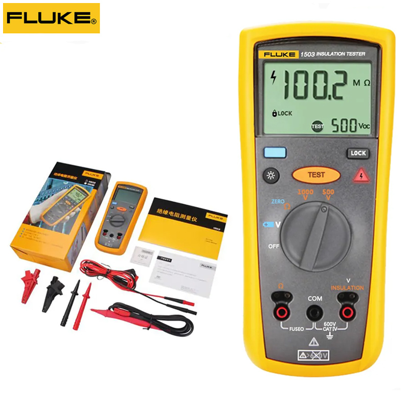 Fluke 1503 Insulation Resistance Tester High Precision 2500V Electronic ...