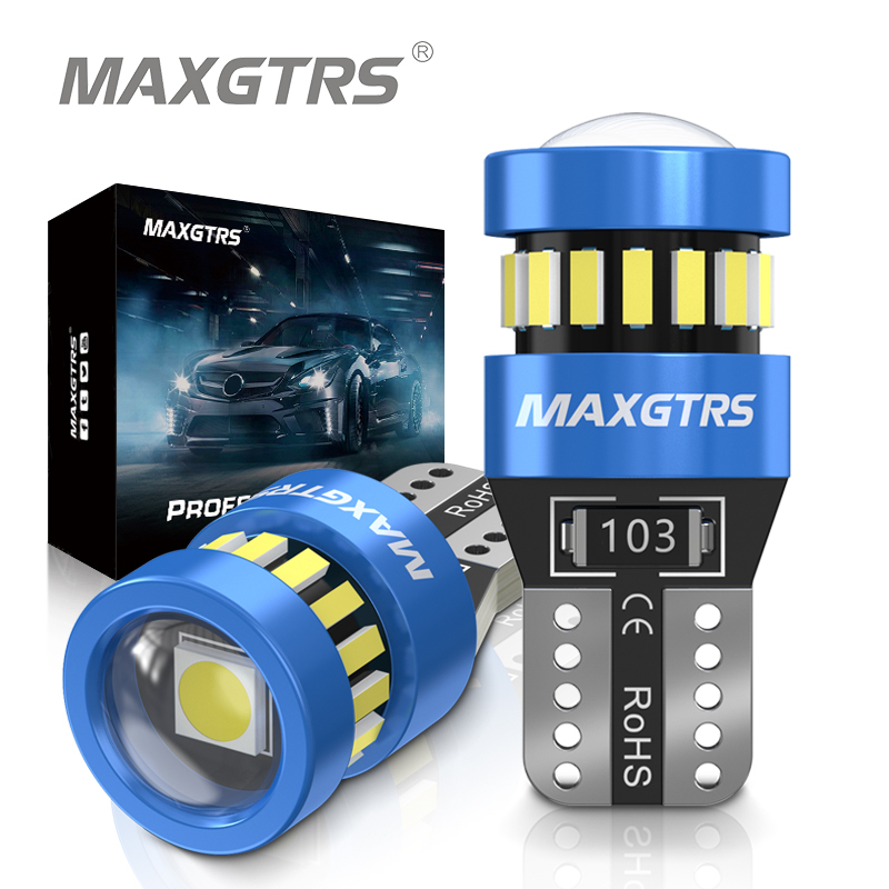 Maxgtrs T10 W5W 194 168 LED Canbus No Error Light 3030 Chips for BMW ...