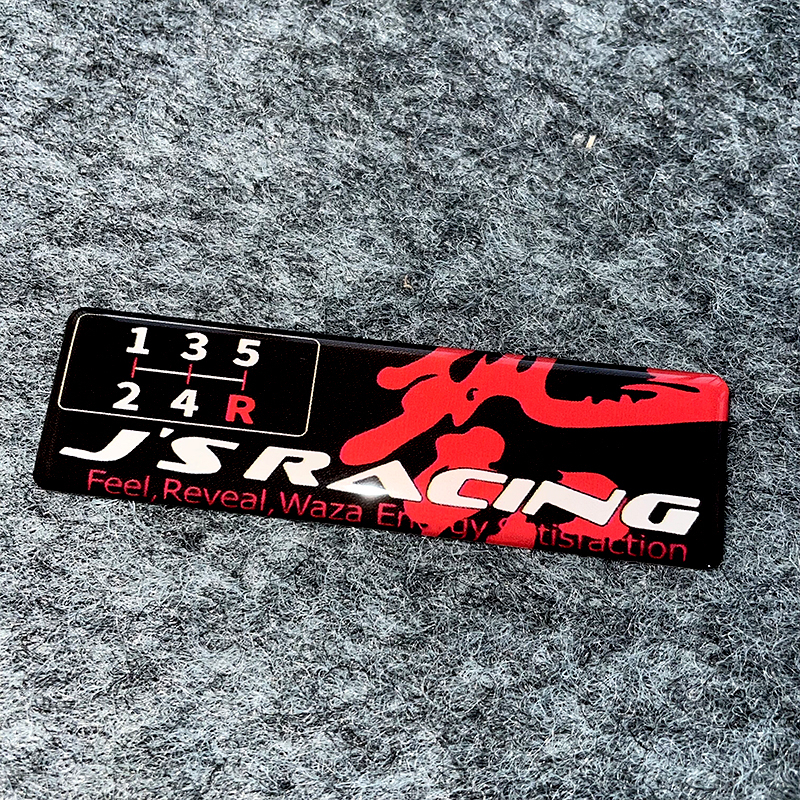 JDM Spoon Sport Resin 3D Sticker Emblem Badge DIY Car Body Side Mirror ...