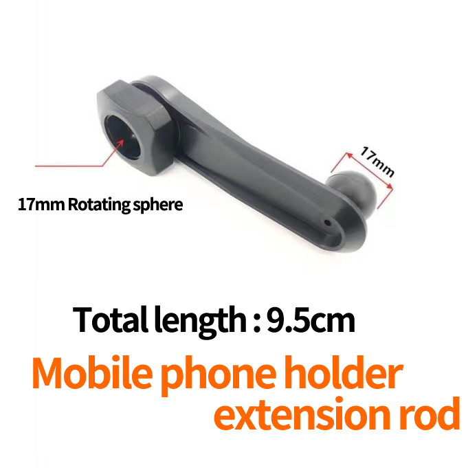 Mobile Phone Holder Extension Rod Bracket Rotating Ball 17mm Universal ...