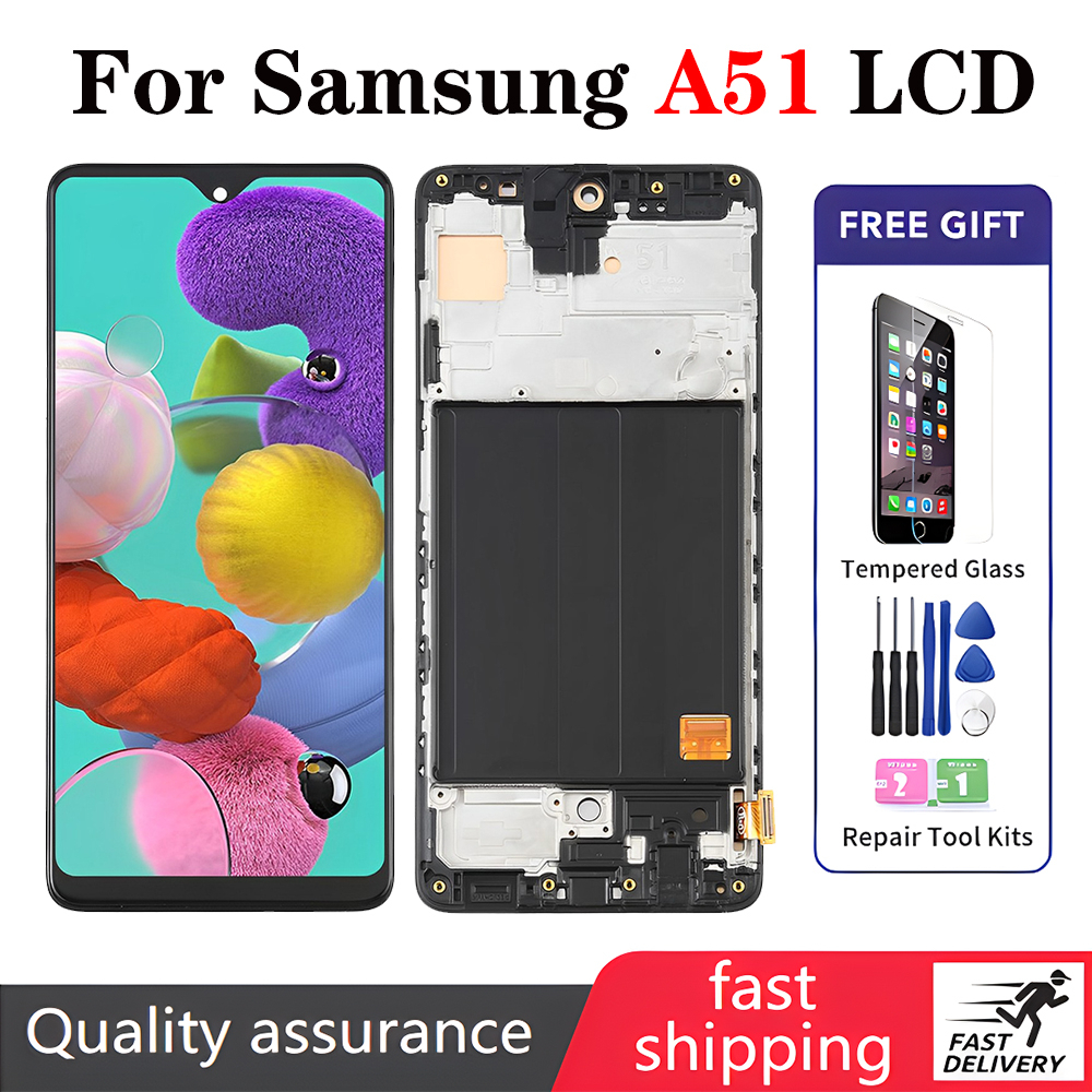 For Samsung Galaxy A51 A515 A515F LCD Touch Screen Digitizer Assembly ...