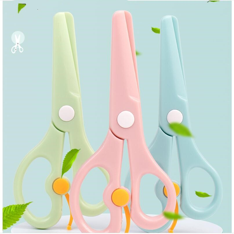 【JY】Plastic scissors safety scissors children's scissors paper cuttings ...