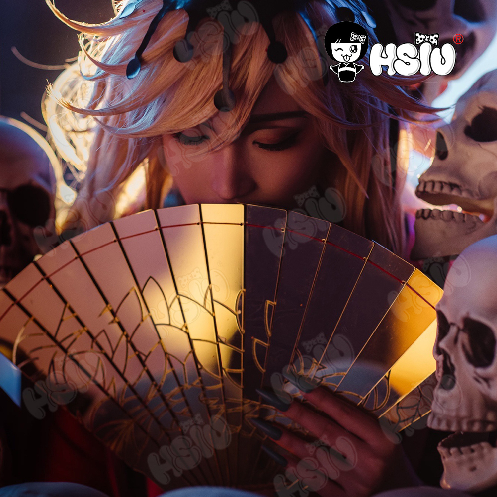 Douma Cosplay folding fan props Anime Kimetsu no Yaiba Cosplay HSIU ...