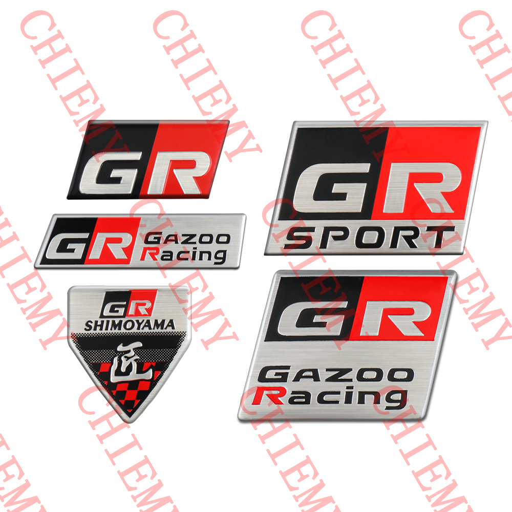 Car Sticker For Sport Decoration Toyota Gr Stickers Waterproof Auto Rear Emblem Badge Trunk