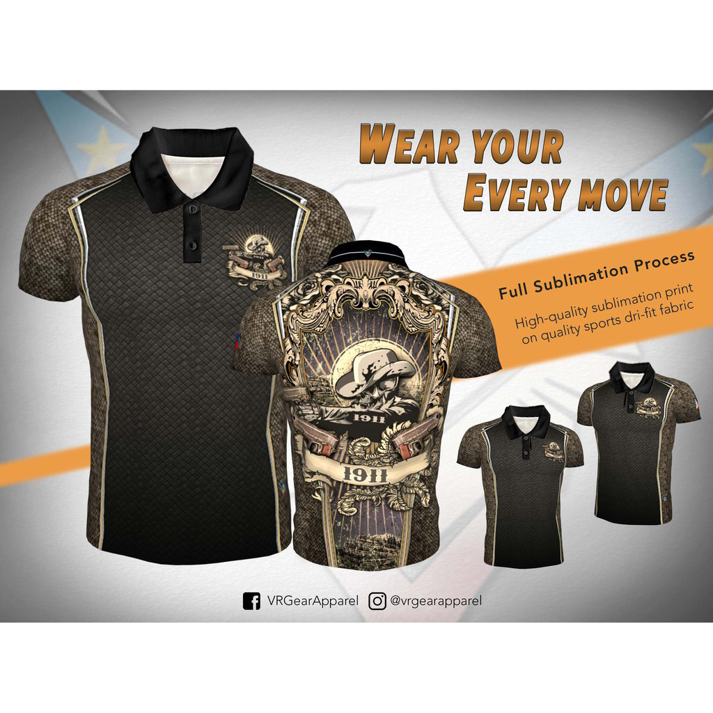 1911 (Brown) Full Sublimation Polo Shirt VR Gear Apparel | Shopee ...