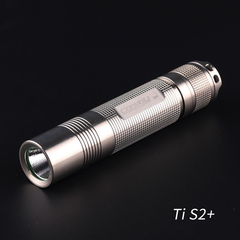 Titanium alloy Convoy S2+ Flashlight With 519A/SST40/SFT40 LED Camping ...