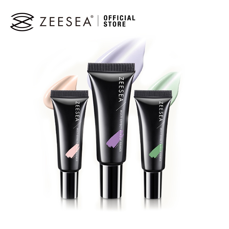 ZEESEA Primer Makeup Base Blur Pore Color Corrector Moisturizing Brightening Cream 3 Color 10g ...