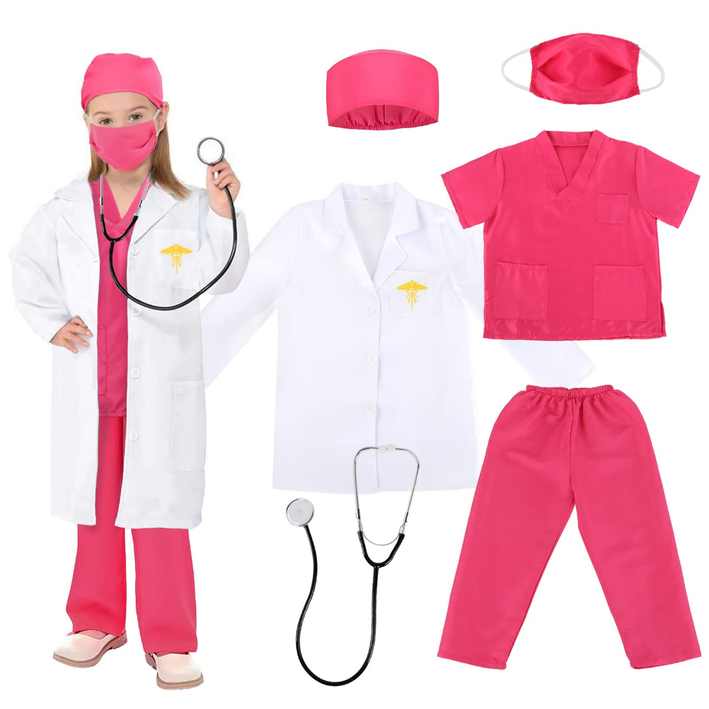 Kids Surgeon Costume,Doctor Fancy Dress Costume For Halloween Cosplay ...