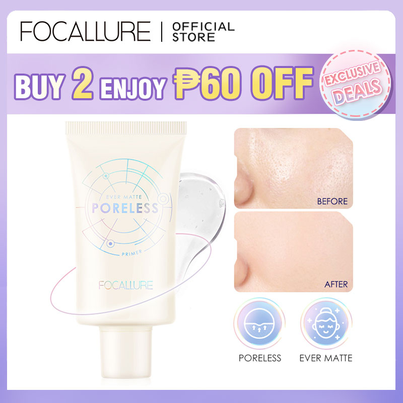 FOCALLURE Poreless Primer Brighten and Moisture Ever-Matte Face Base ...