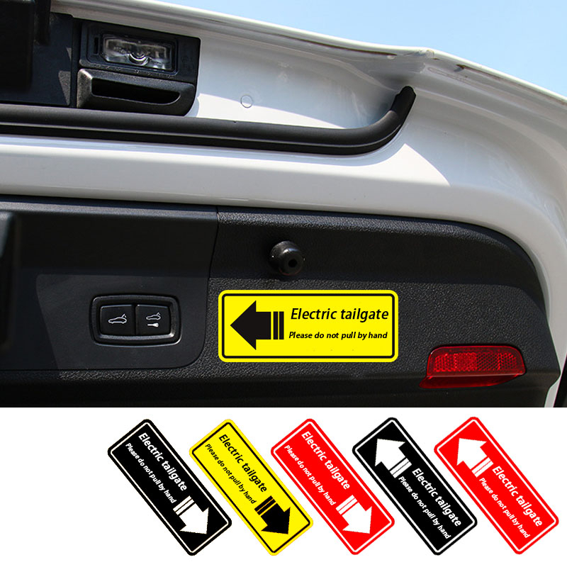 Special warning sticker for electric tailgate of automobiles, do not ...