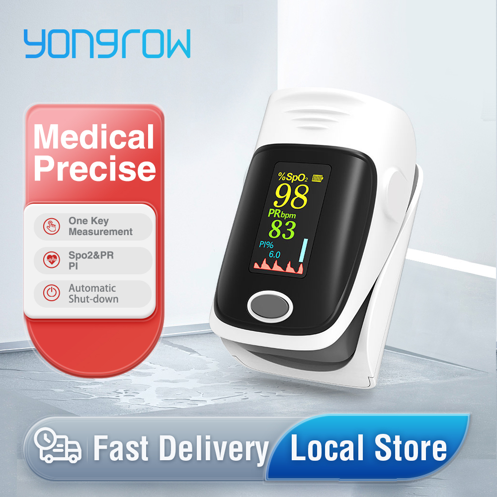 Yongrow Fingertip Pulse Oximeter Portable Digital Oximeter Blood Oxygen ...