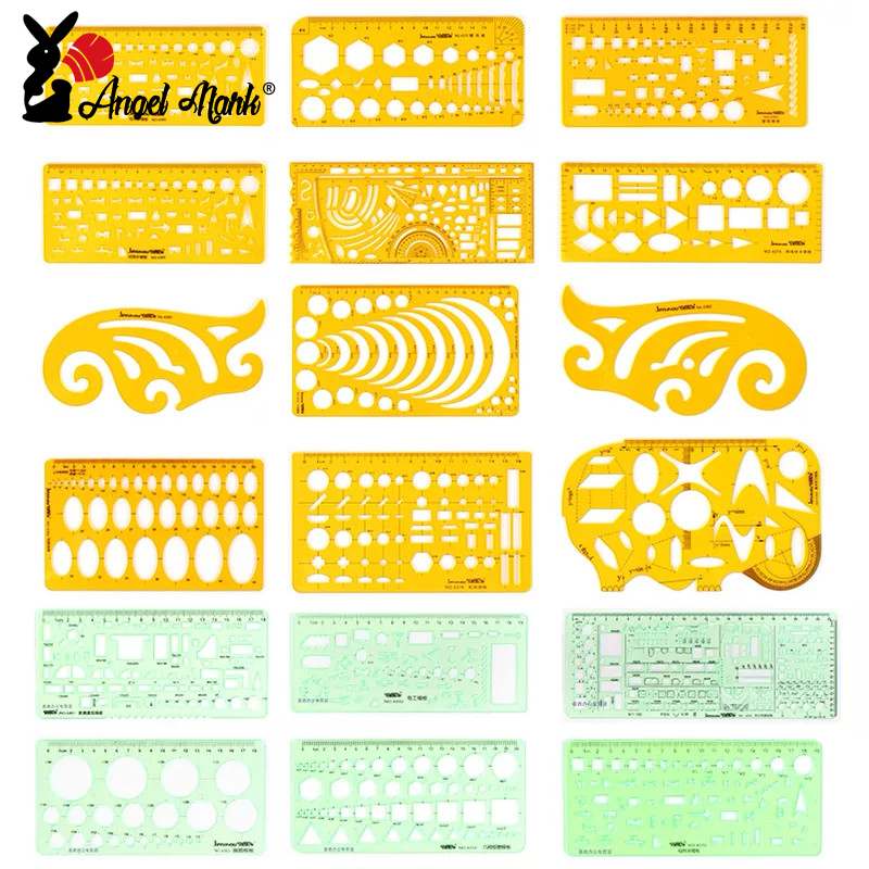 Angel Mark Cartography Drawing Template Ruler Plastic Stencil Ruler ...