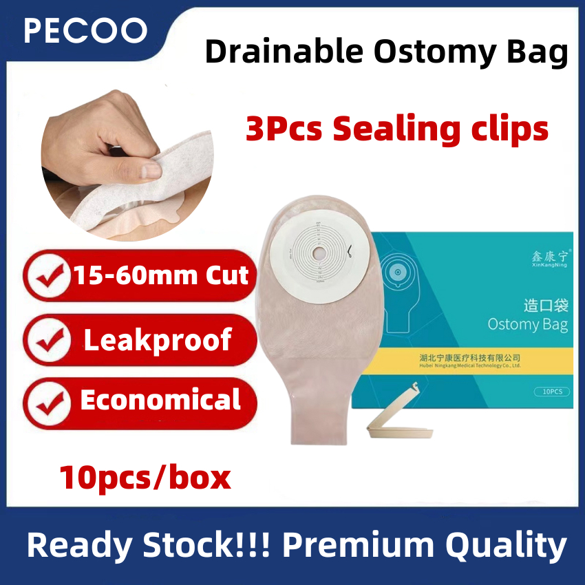 10Pcs Colostomy Bag 15-60mm Drainable Ostomy bags One-single System ...