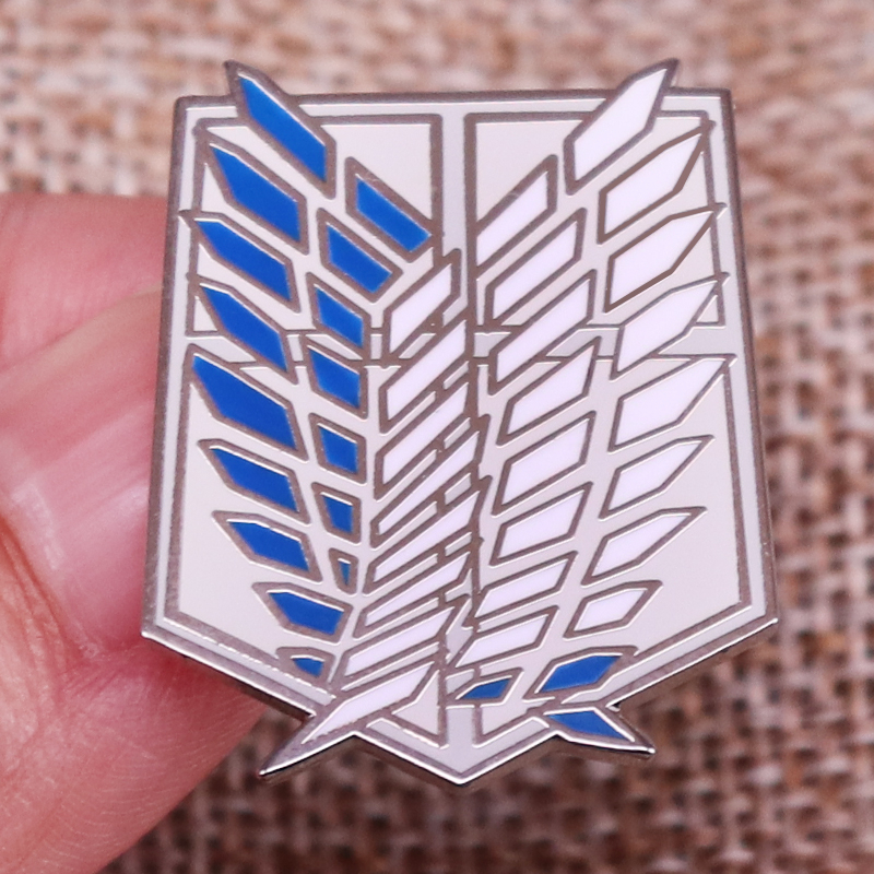 Attack On Titan Wings Of Freedom Logo Enamel Pins anime manga Lapel Pin ...