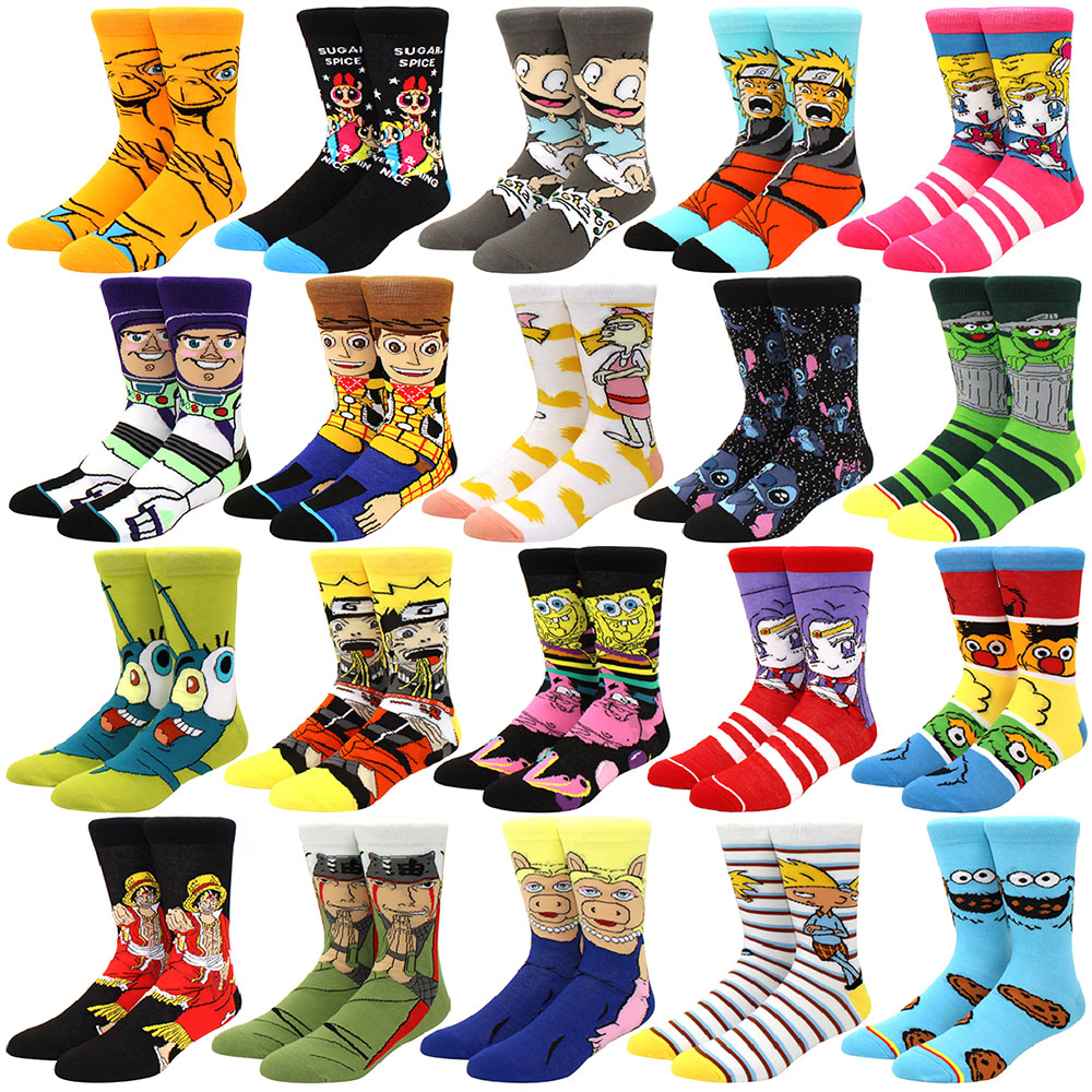Cartoon Movie Men's Combed Cotton Cartoon Woman Socks | Shopee Philippines