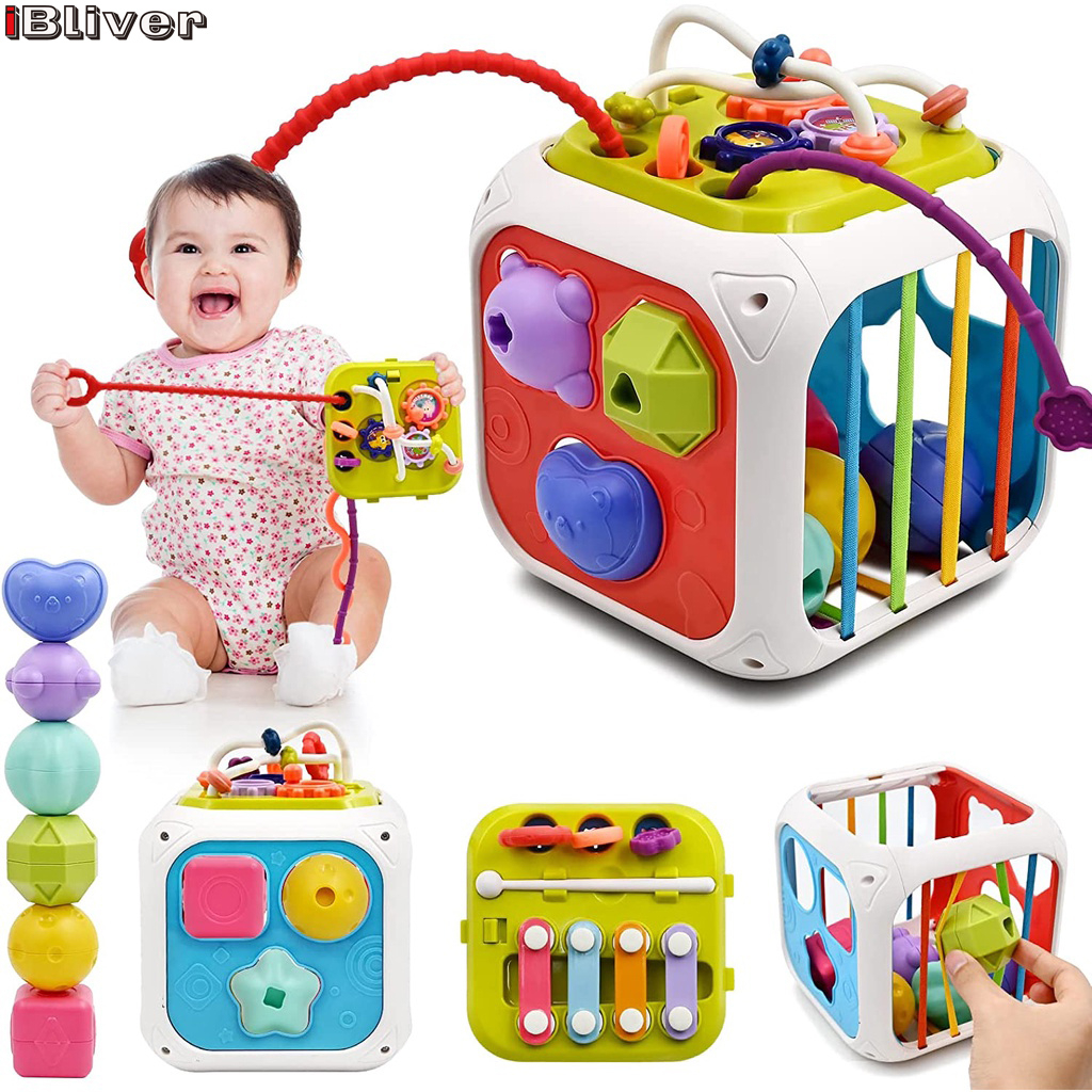 iBliver Baby Toys 12 18 Months, Sensory Montessori Toys for 1 2 Year ...