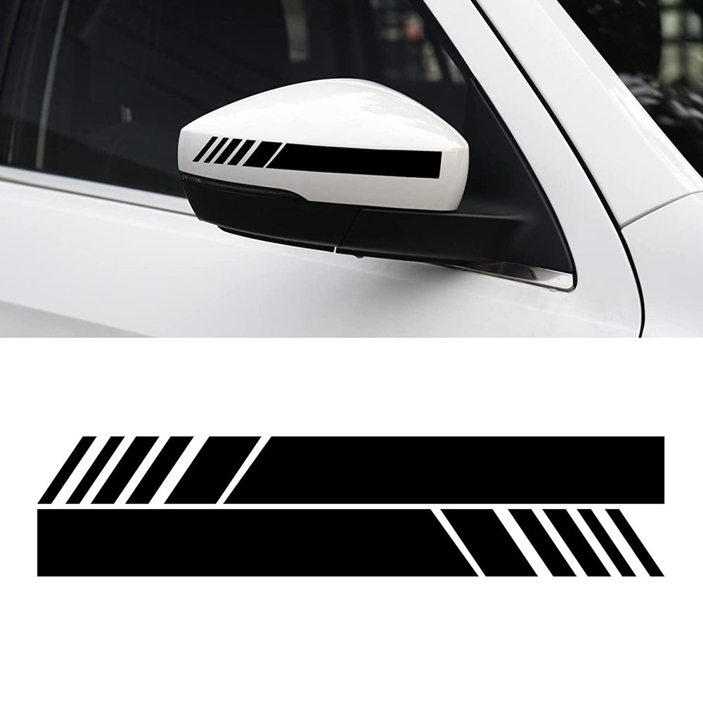 2Pcs Car Side Mirror Reflective Decals Auto Rearview Stickers Car Body ...