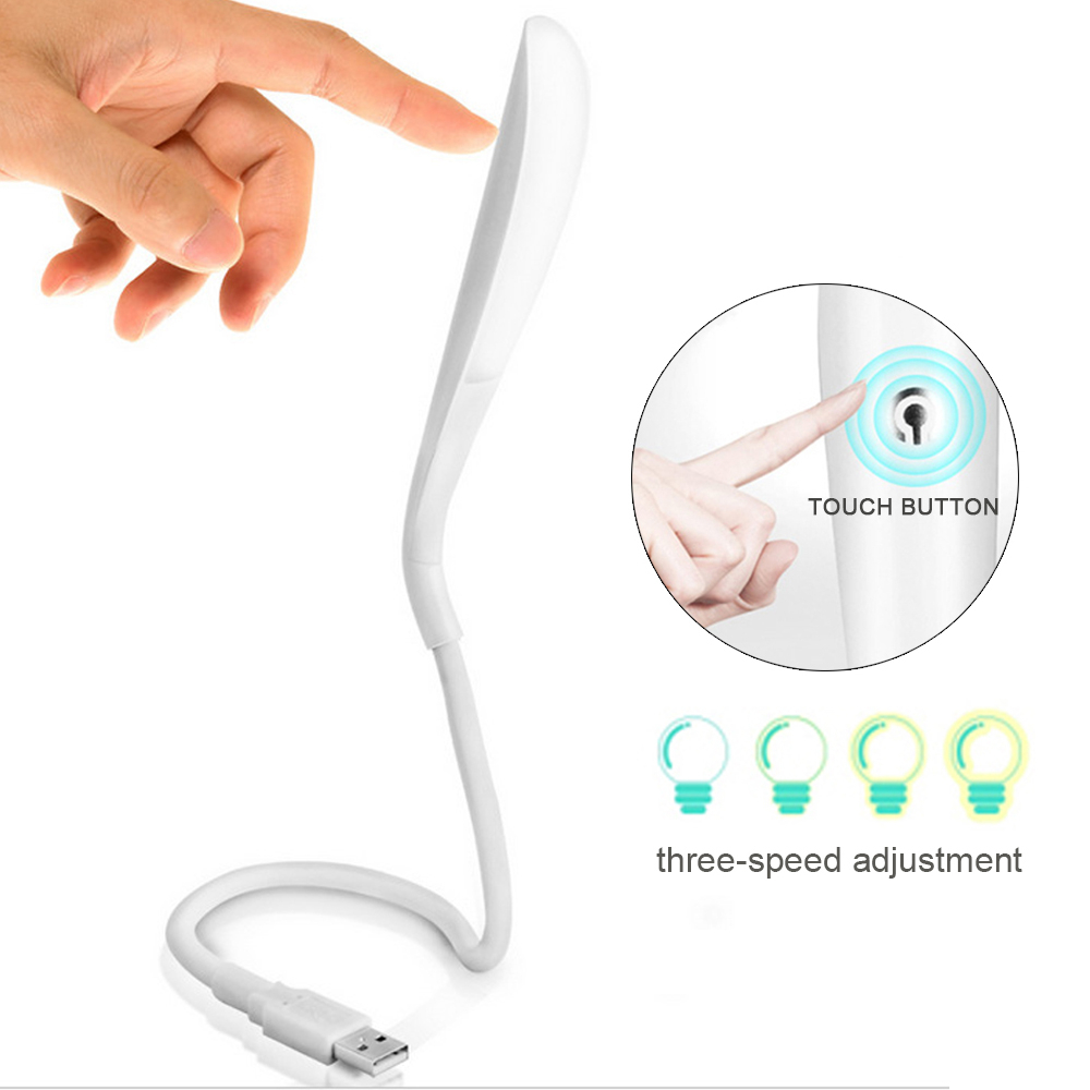 Mini Portable Laptops USB LED Light Touch Sensor Dimmable Table Desk ...