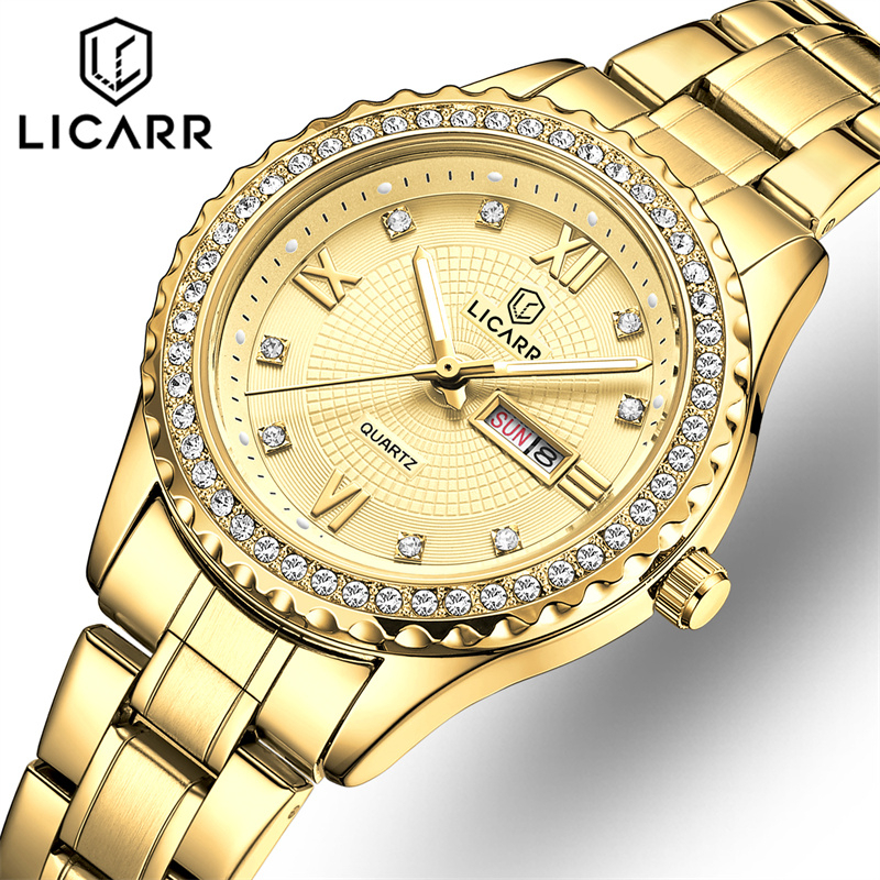 LICARR Original Women Watch Top Brand Luxury Quartz Waterproof Sport ...