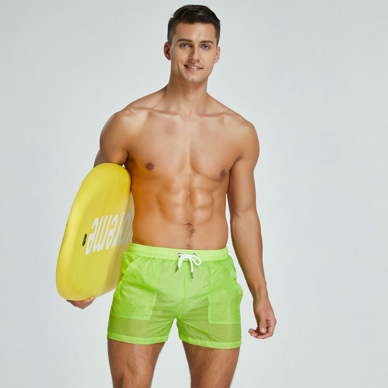 Men's Sheer Mesh Surf Swim Trunks - Quick-Dry Lightweight Beach Shorts ...