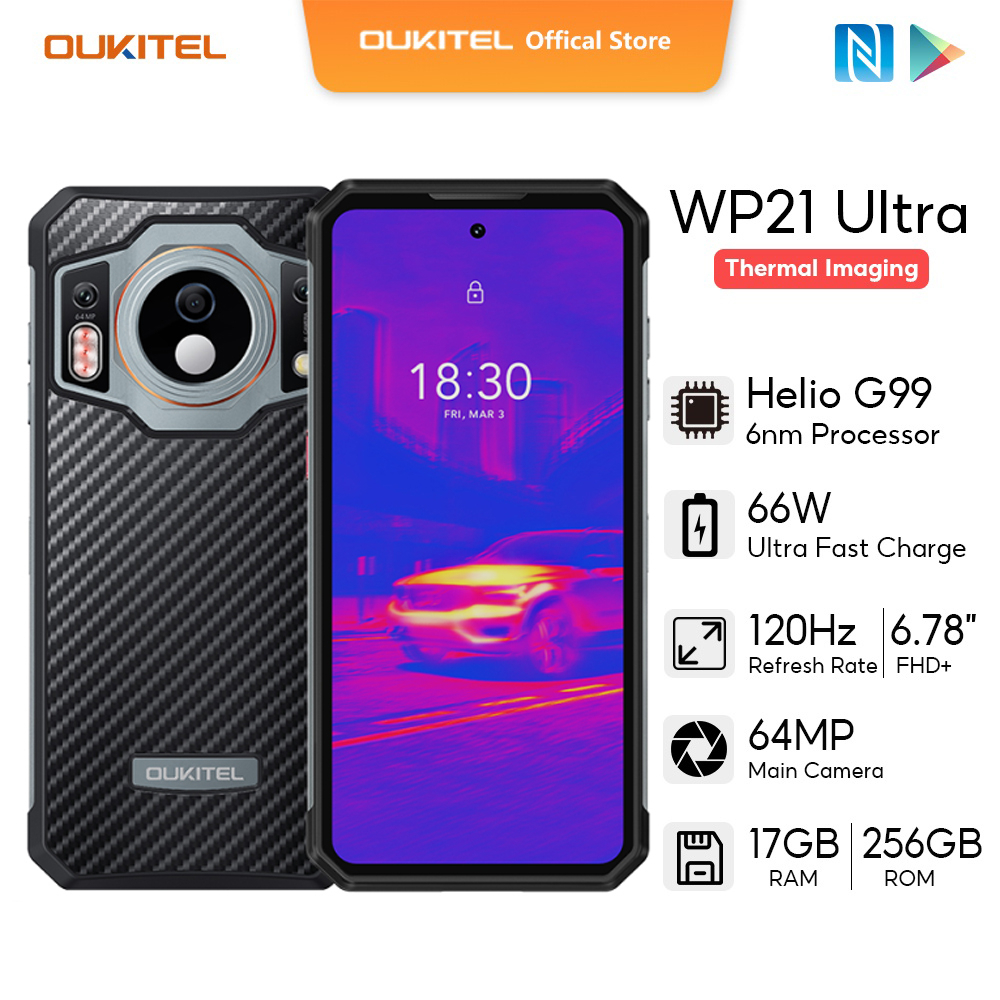 OUKITEL WP21 Ultra Smartphone 6.78inch 17GB 256GB 9800mAh | Shopee ...