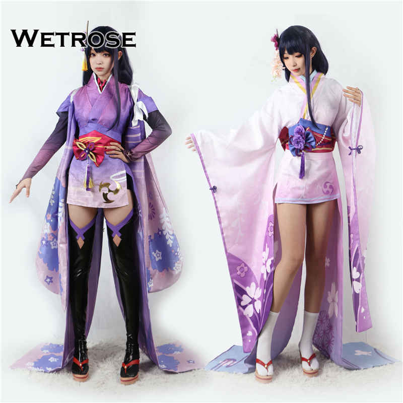 【Wetrose】 New Genshin Impact Cos Costume Raiden Shogun Baal EI Kage Shadow Kagemusha Shadow ...