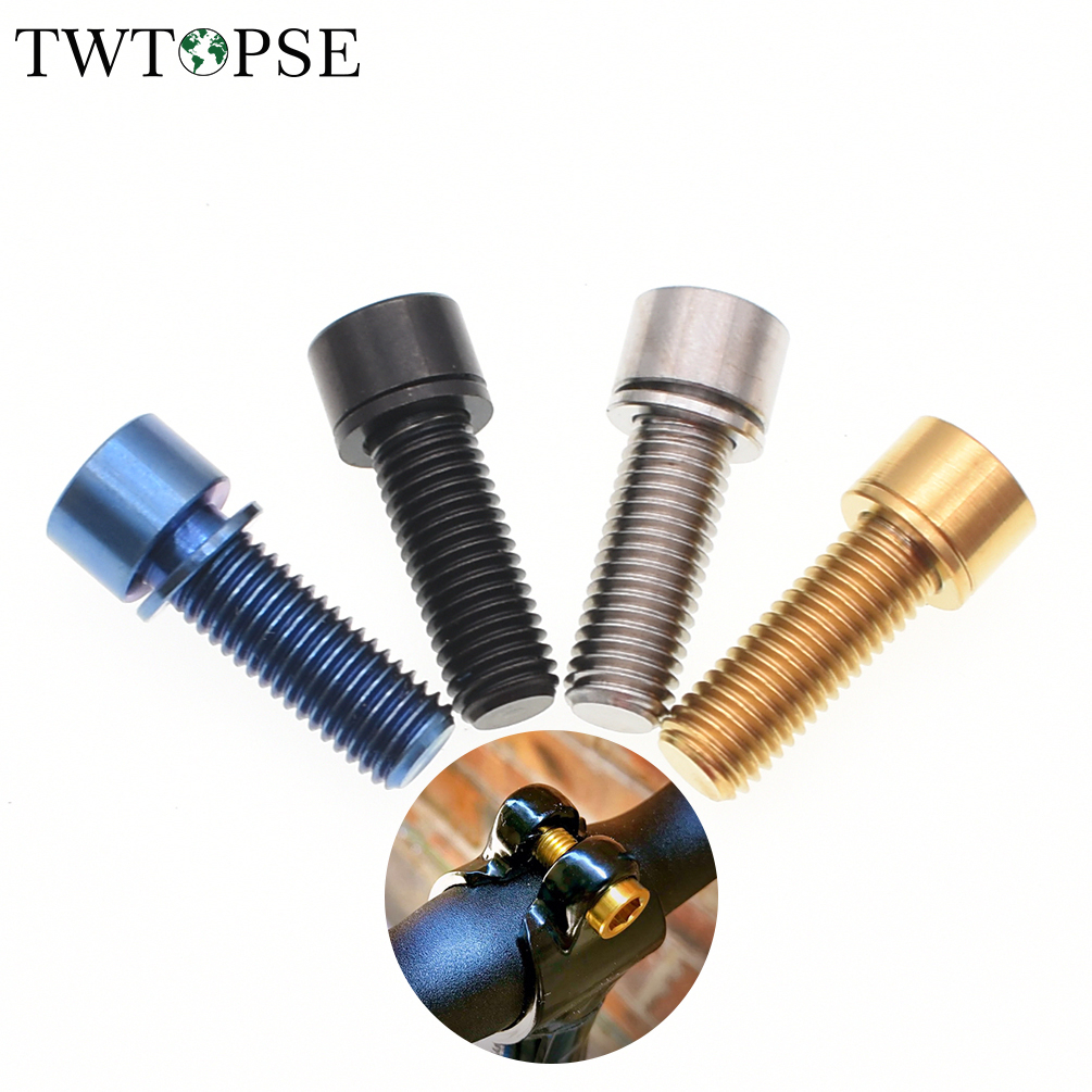 TWTOPSE Titanium Stem Clamp Bolt Srew For Brompton Folding Bike Stem ...
