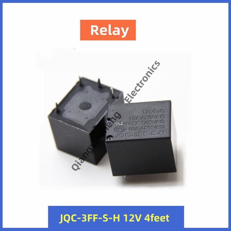 Mini Electronic Relay JQC-3FF-S-H 10A 12VDC 24VDC 4-Pin Relay | Shopee Philippines