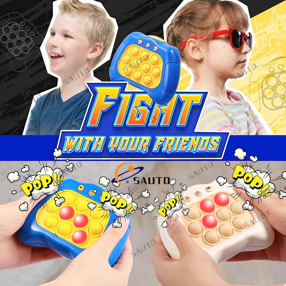 Pop Quick Push Game Fidget Light-up Squeeze Poppet Sensory Toy | Shopee ...