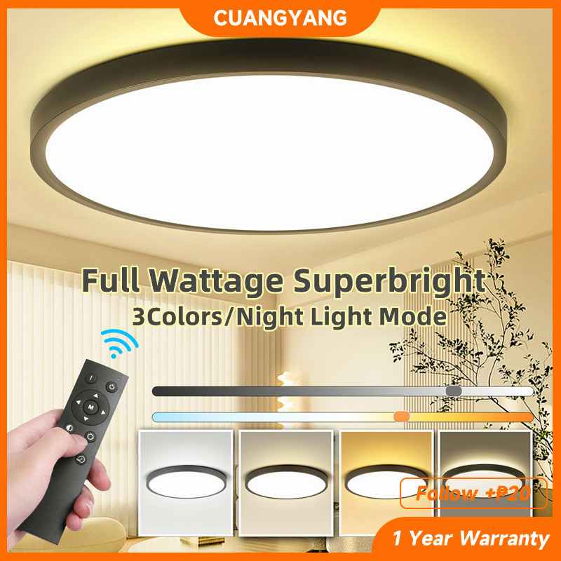 CHUANGYANG Dimmable LED Ceiling Lights Timed Smart 30W Ceiling Lamp ...