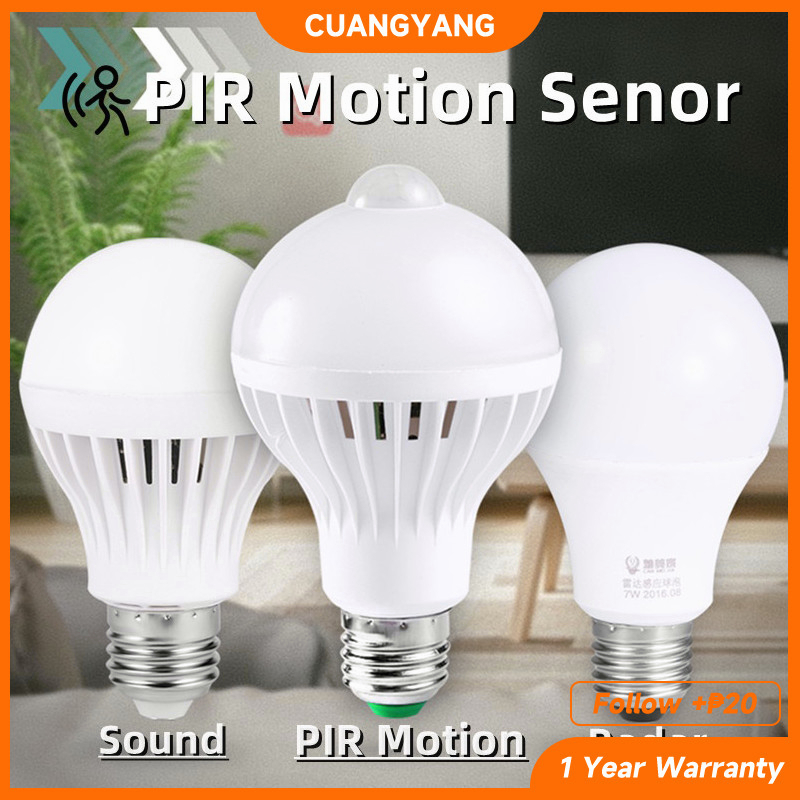 CHUANGYANG Pir Motion Sensor Light Bulb E27 Radar Night 220v Energy ...