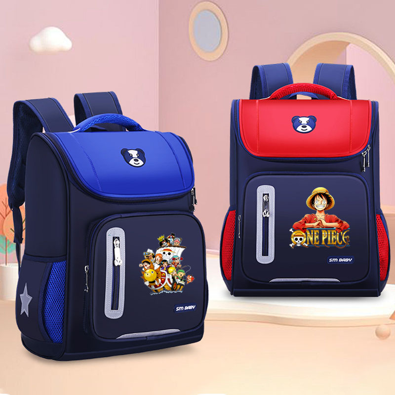 One Piece Kids Backpack Waterproof Primary School Student Schoolbag ...
