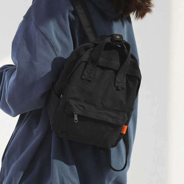 Japanese Canvas Small Backpack Women's Simple Leisure Student backpack ...
