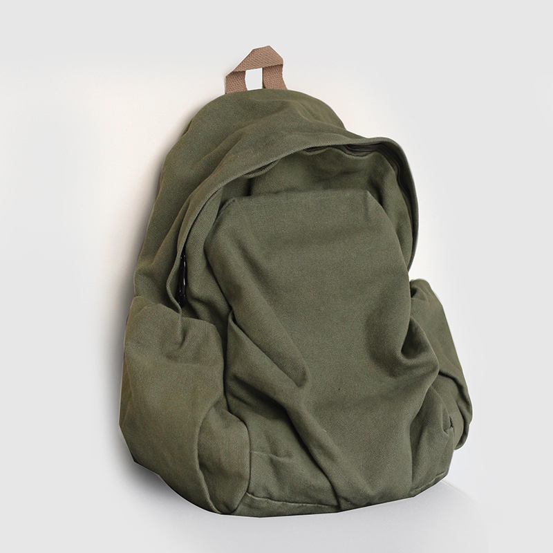 Japanese Pleated Mini Backpack Canvas Small Backpack Leisure Student ...