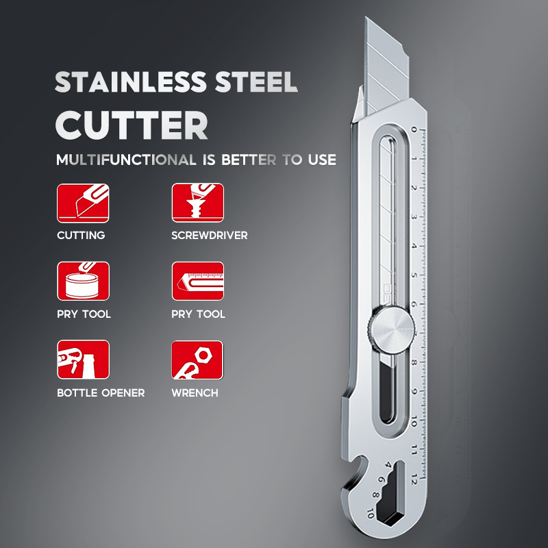 18mm Spec Multifunctional blade Paper cutter Stainless Steel Knife ...
